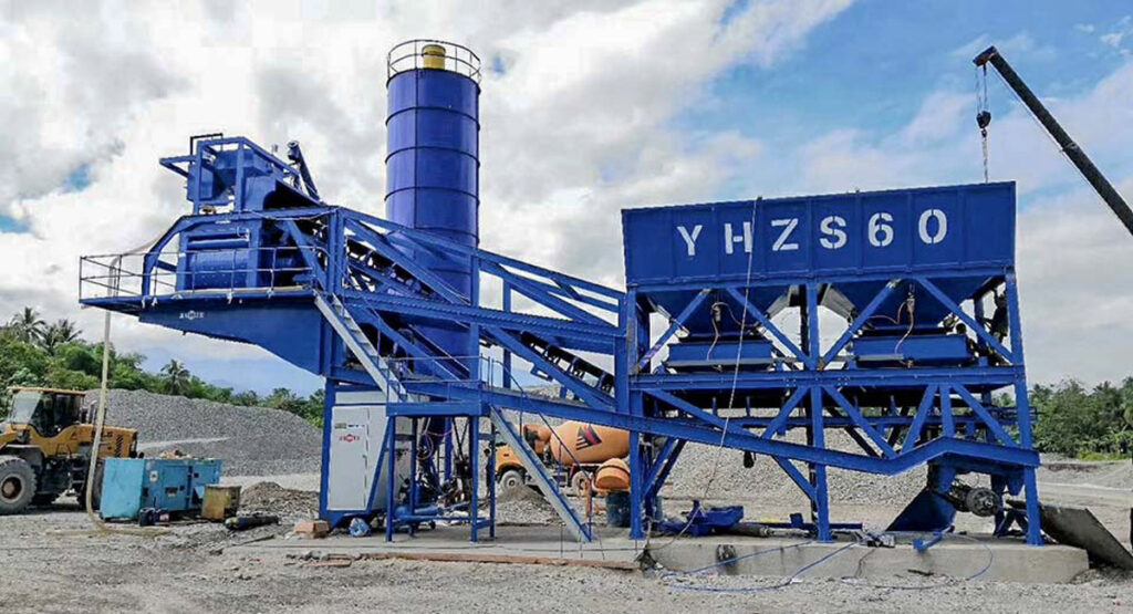 Mini Concrete Batching Plant - Capacity Ranges 25 To 60 Cubic Meter
